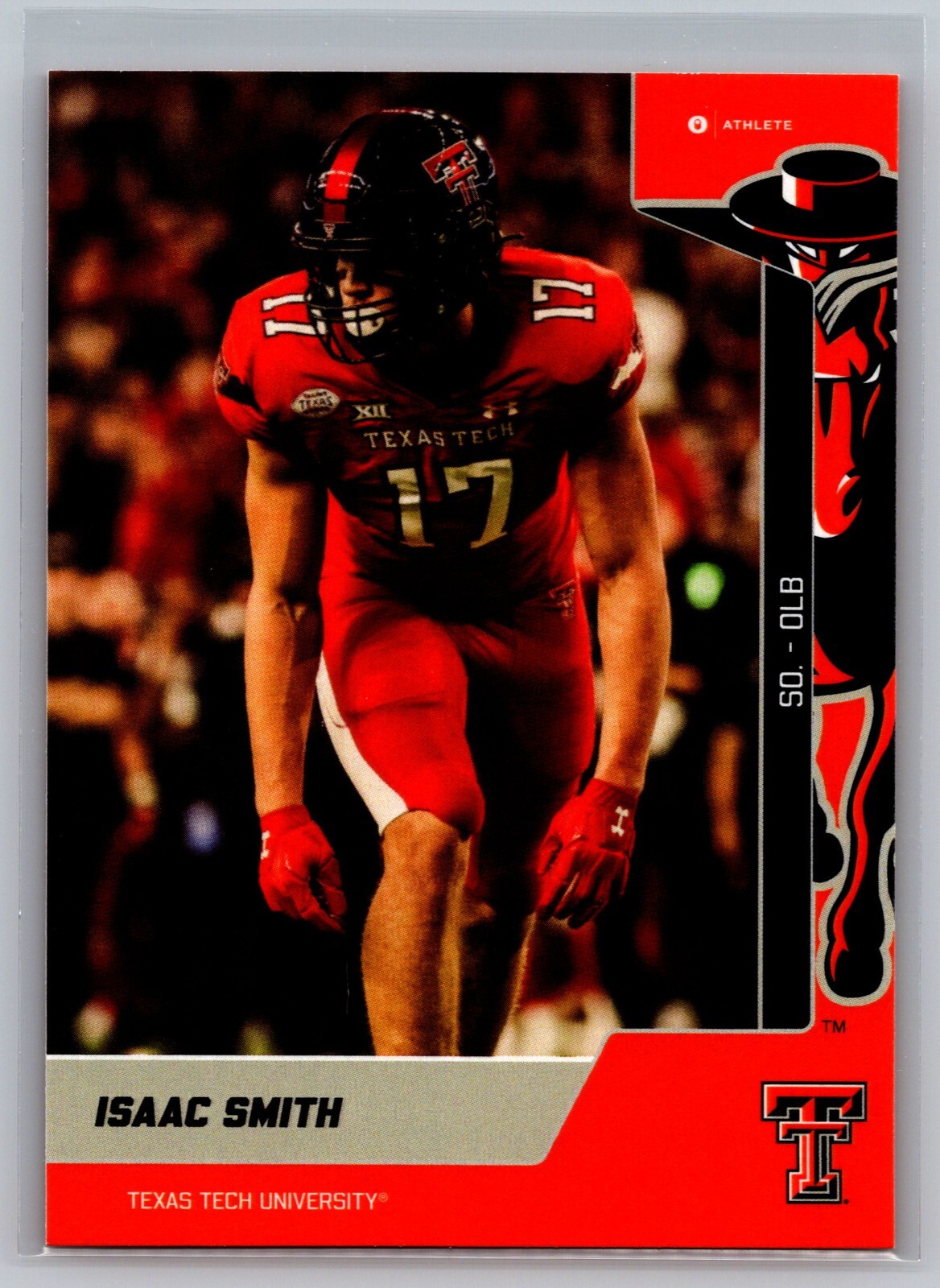 Isaac Smith 2023 ONIT Texas Tech Red Raiders #29 Football Card RC ...