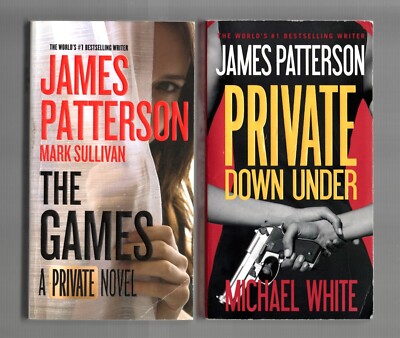 2 Tall Rack PB PRIVATE NOVELS by James Patterson: THE GAMES & PRIVATE ...