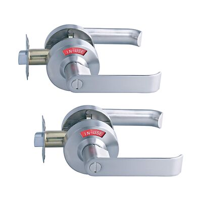 Bathroom Privacy Lever Lock with Large Indicator for Men Women Restroom ...