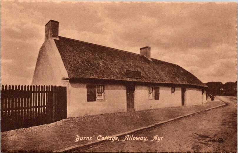 Postcard Cottage of Robert Burns Alloway Ayr Scotland United Kingdom ...
