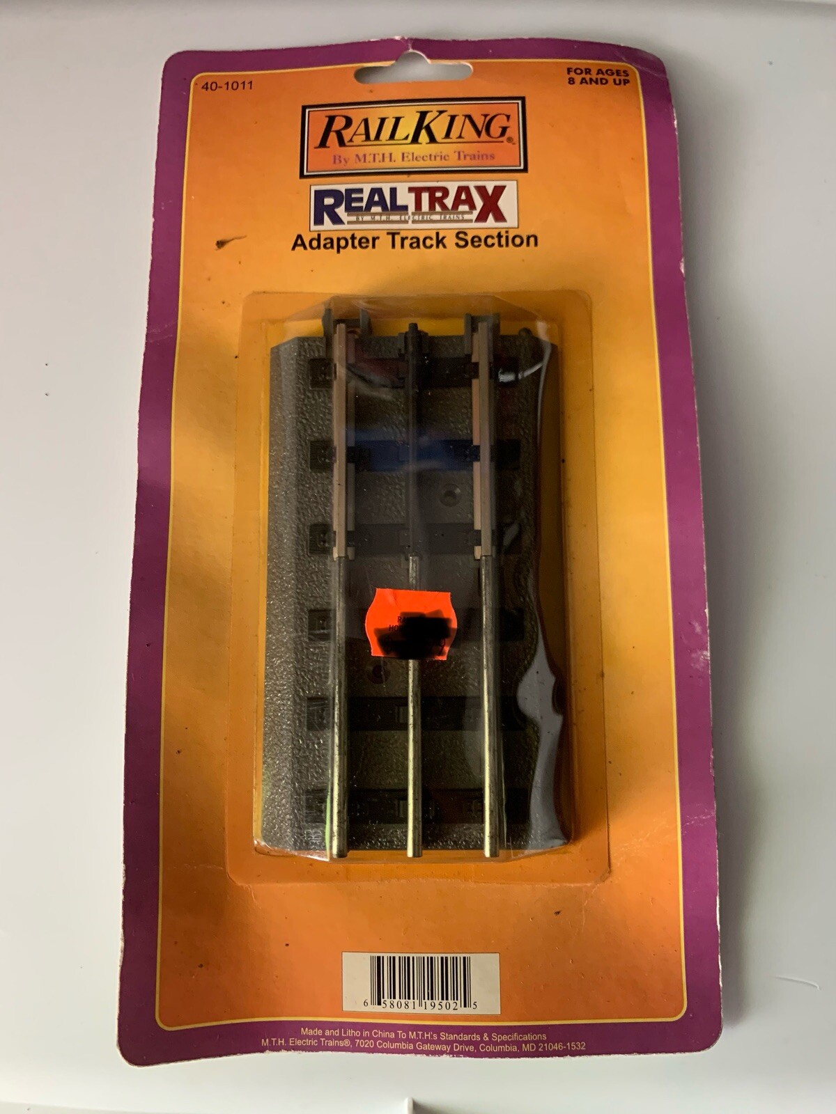 MTH REALTRAX TO TUBULAR ADAPTER TRACK SECTION 40-1011! O GAUGE REAL ...