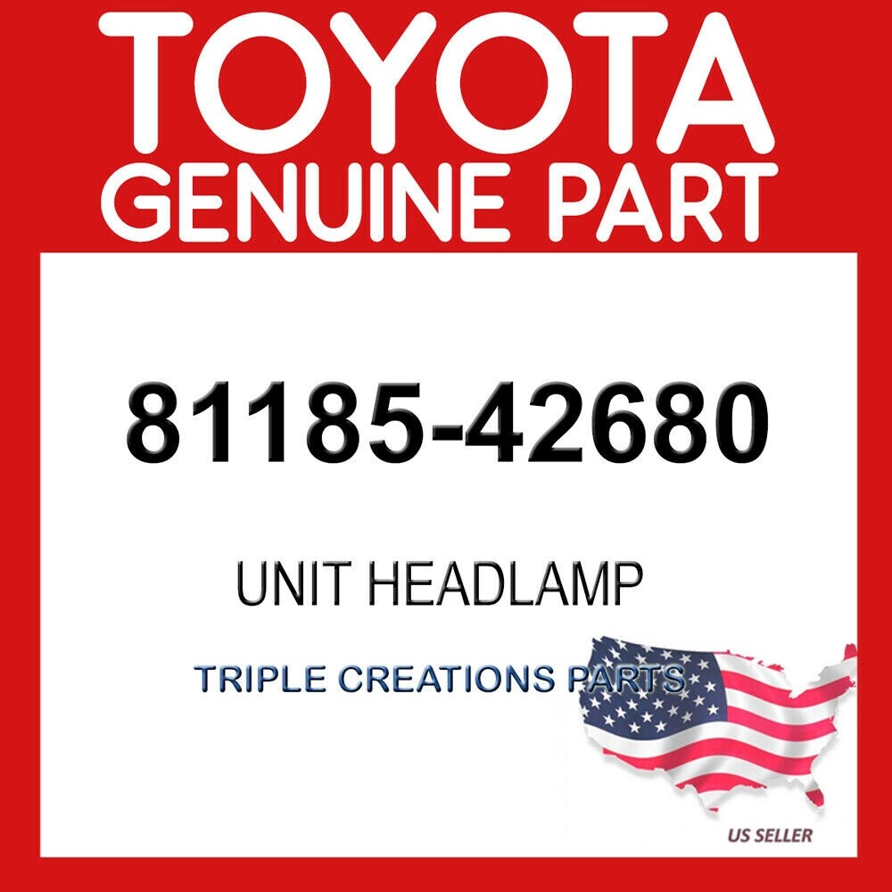 Toyota Genuine 8118542680 Unit Assy Headlamp LH 81185-42680 OEM | eBay