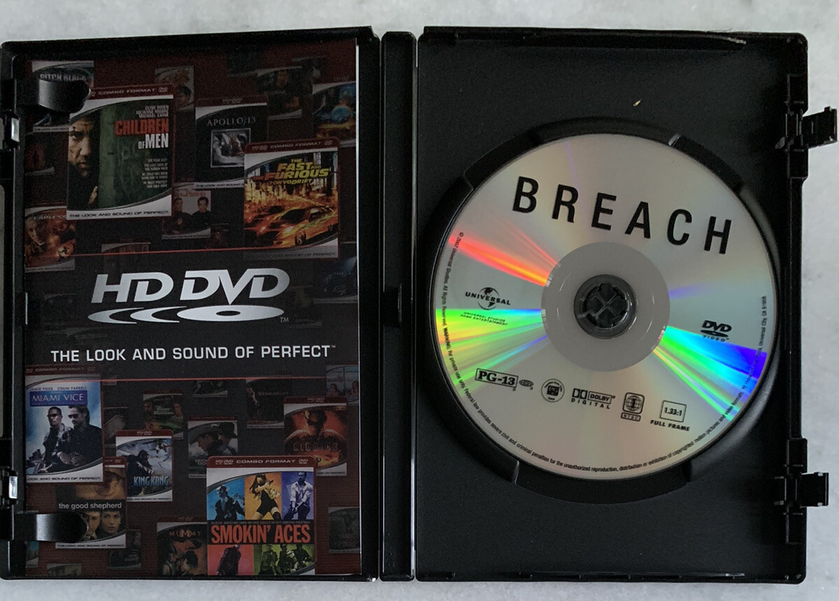 Breach DVD, 2007, Ryan Phillippe, Gary Cole, Chris Cooper, Laura Kinney ...