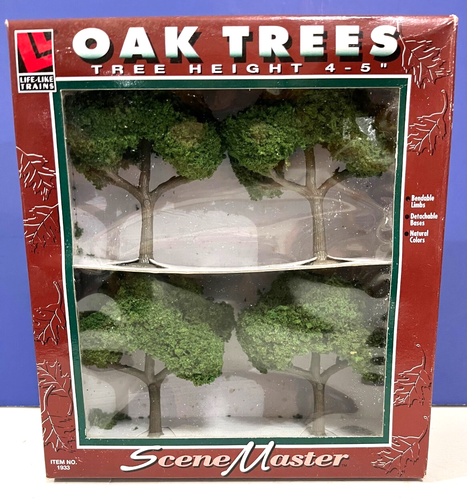 NEW Life-Like SceneMaster Oak Trees 4"-5" # 1933 SEALED In HO Gauge | eBay