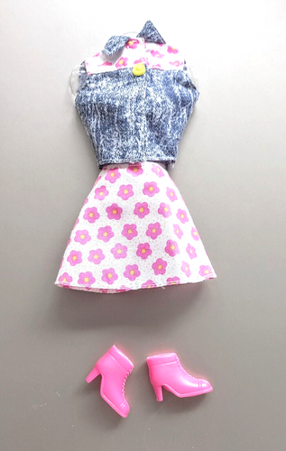 Barbie Great Weekend Fashion 1992 Pink & Stonewash w/ Shoes #68014-92 ...