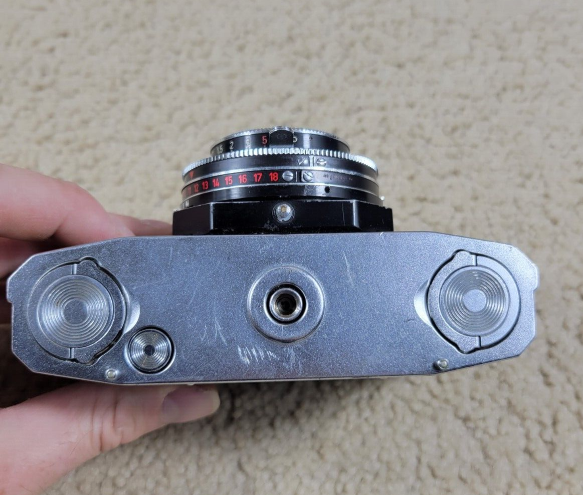 Vintage Zeiss Ikon Contaflex 35mm SLR Film Camera Tessar Pantar 45mm f ...