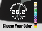 Boston Marathon Sticker 3.5" Decal Finisher 26.2 13.1 Half Bumper ...