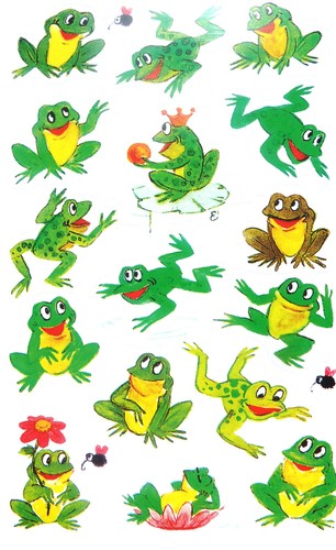 Rana Rane Adesivi Bambini Etichette Per Decorazione Artigianale ...
