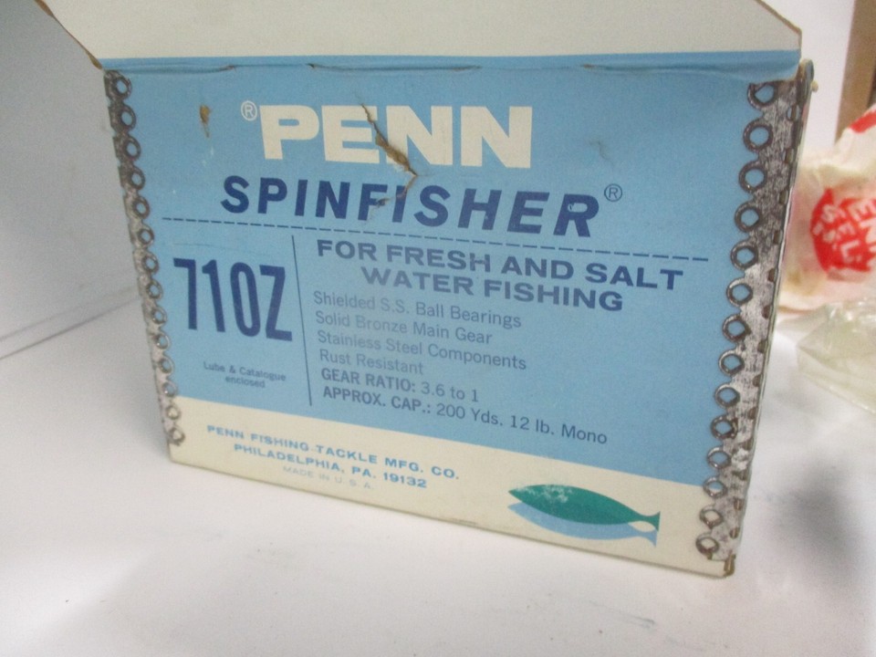Vintage Penn Spinning Reel - 710Z Spinfisher, Made In U.S.A | eBay