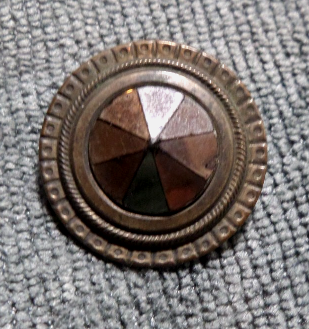 Vintage Antique Metal Button FANCY SHAPE CENTER | eBay