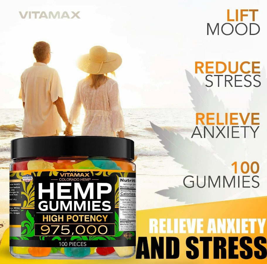 High Potency Gummies Pain, Stress, Anxiety, Relief, - USA Made, FAST ...