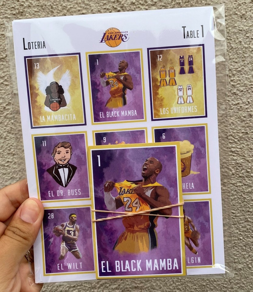 LAKERS LOTERIA LOS ANGELES NBA BINGO GAME NEW | eBay