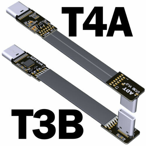 ADT-Link USB3.1 Type-C USB-C 90 Degree Adapter 15cm FPC Ribbon Flat ...