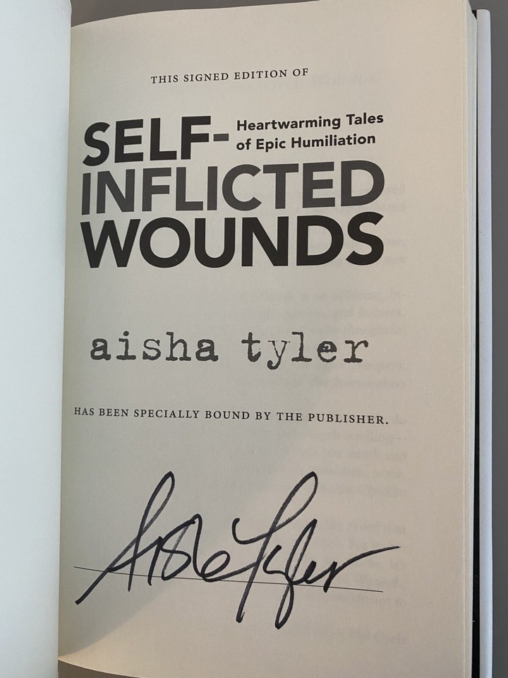 Self-Inflicted Wounds Book. Signed By Aisha Tyler RARE 9780062223791| eBay