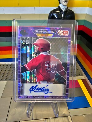 2021 Pro Set Metal Orlando Martinez AUTO XRC PURPLE CRYSTAL SP /15 PA ...
