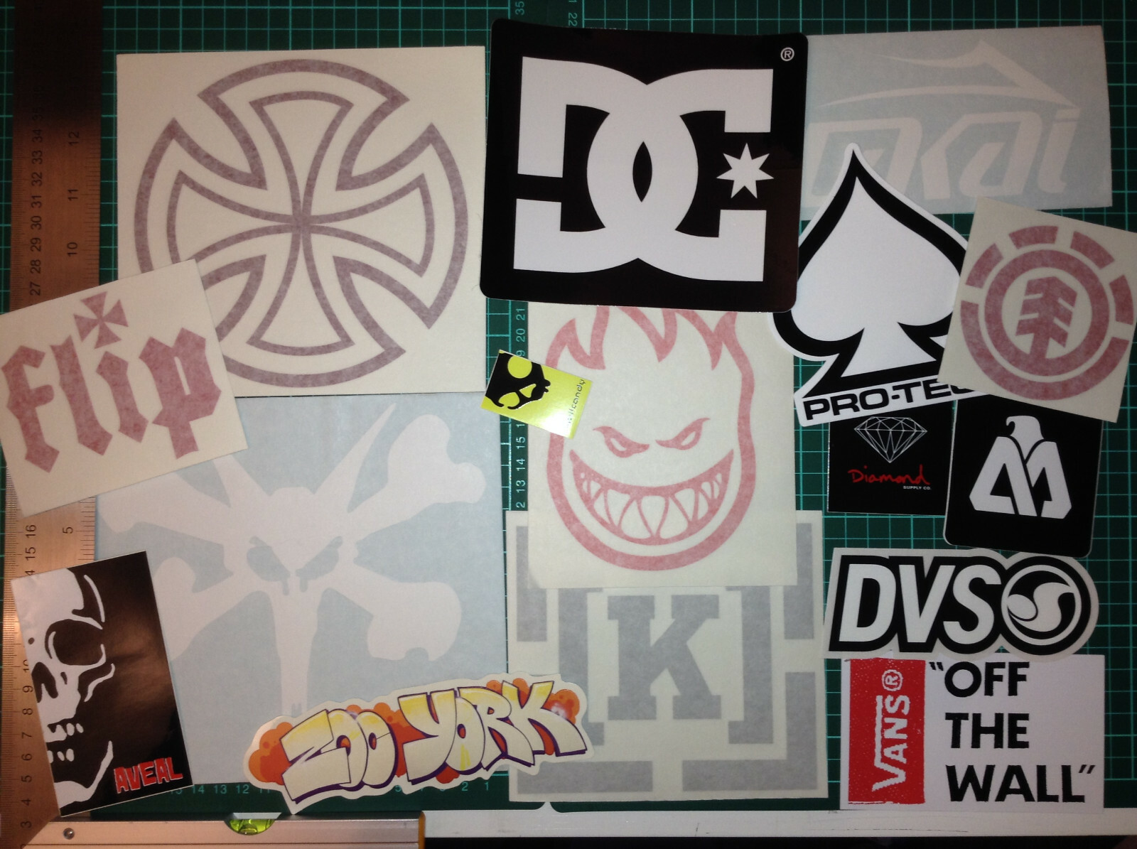 Skateboard Sticker Pack 20 decal stickers Element Zero Krew DC Fallen ...