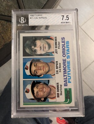 1982 Topps - Future Stars #21 Cal Ripken, Jeff Schneider, Bobby Bonner ...