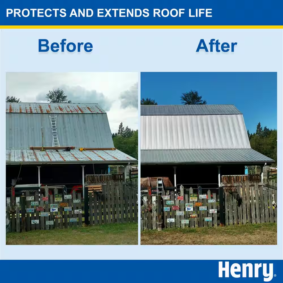Henry 555 Fibered Aluminum Reflective Roof Coating 4.75 gal | eBay