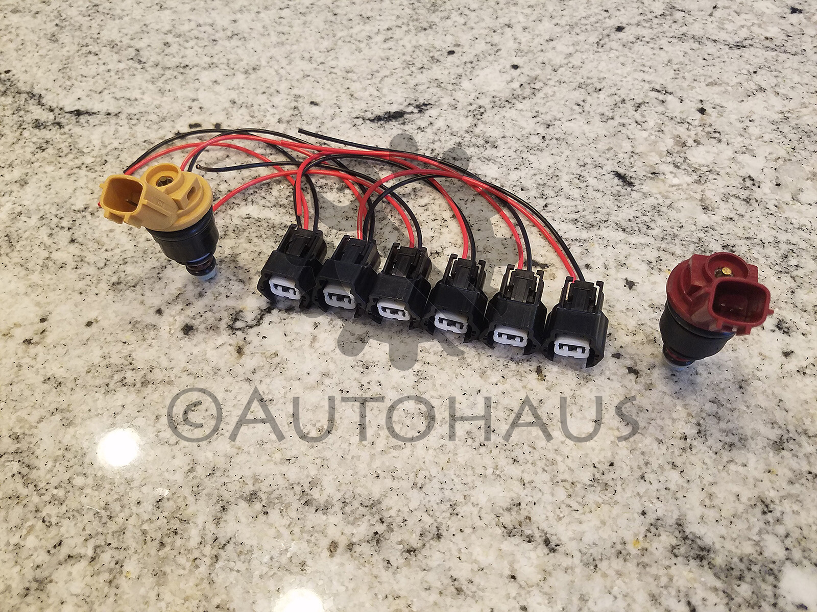 6x Fuel Injector Connectors for NISMO Nissan Side Feed Fuel Injectors ...