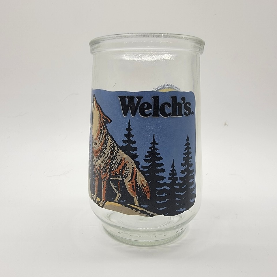 Welch's WWF Endangered Animal Species - #4 Red Wolf Jelly Glass Jar Cup ...