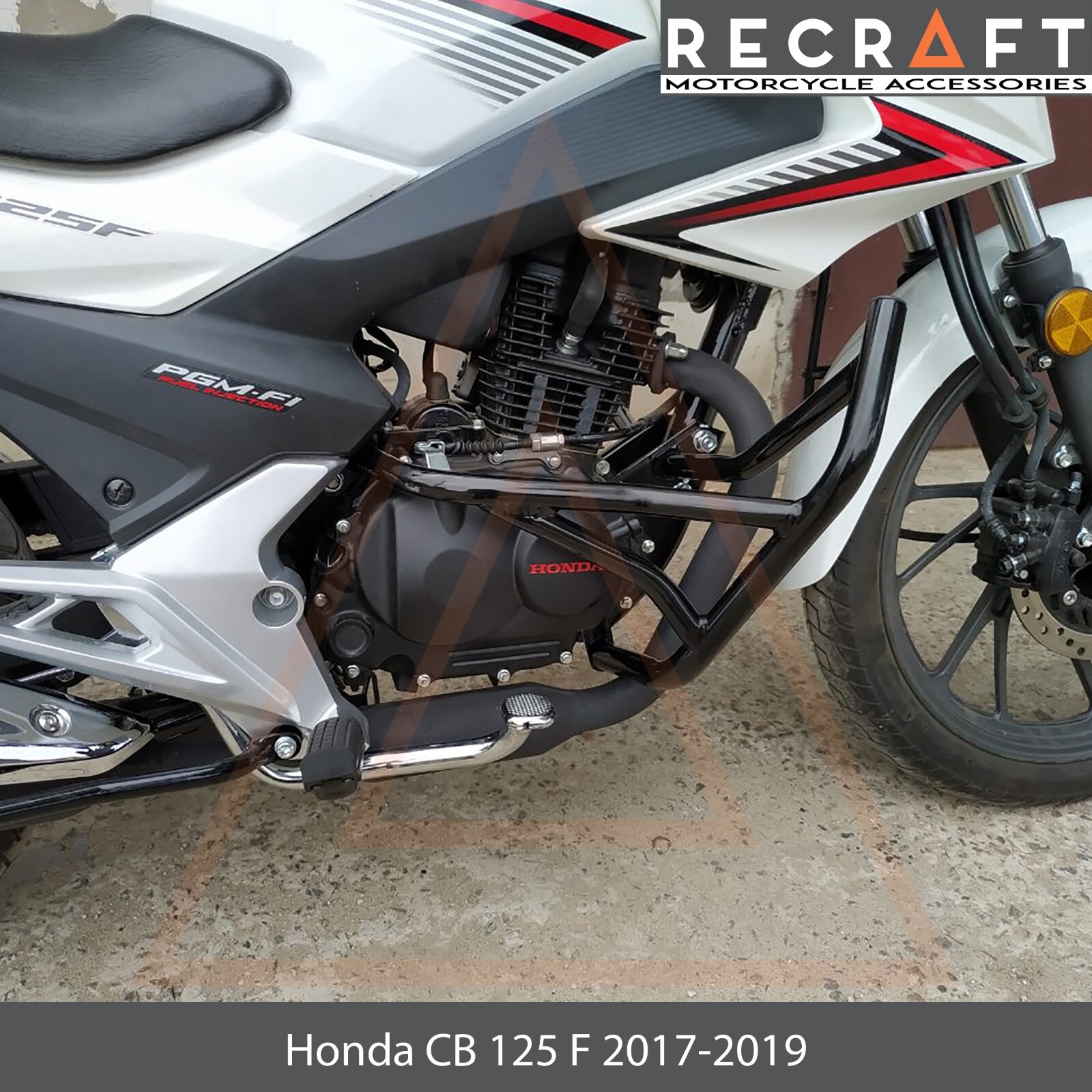 Recraft Honda CB125F 2017-2019 Crash Bars Engine Guard Frame Protector ...
