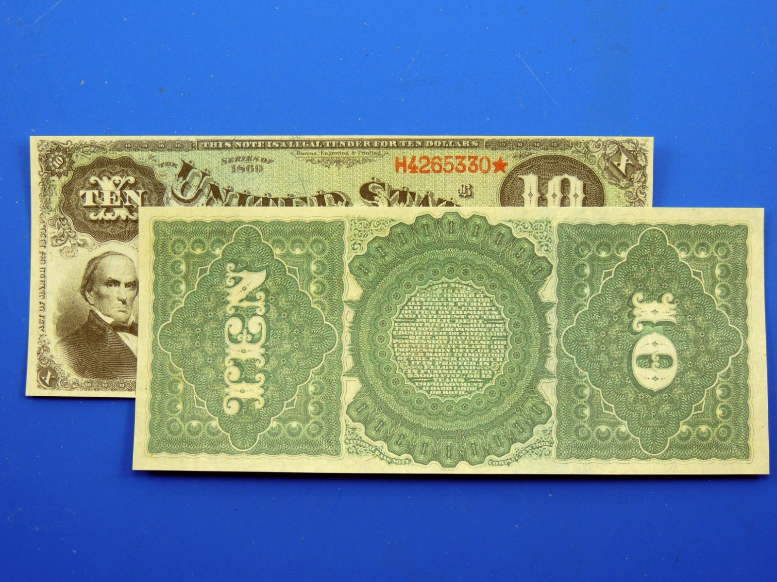 Reproduction $10 1869 Rainbow US Paper Money Currency Copy | eBay