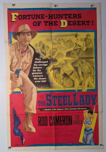 THE STEEL LADY Original 1sh 1953 Vintage Movie Poster Rod Cameron Tab ...