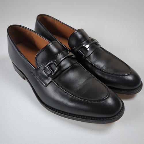 Allen Edmonds Sidney Black Leather Bit Loafers Mens 10 D Slip On Dress ...