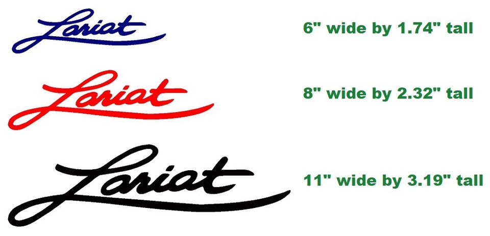 auto218 F-150 LARIAT Ford F150 truck Logo Die Cut Vinyl Graphic Decal ...