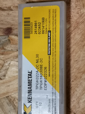 Kennametal Carbide Indexable Inserts TPGH322A-2C NL30 TPGH160308E-2C ...