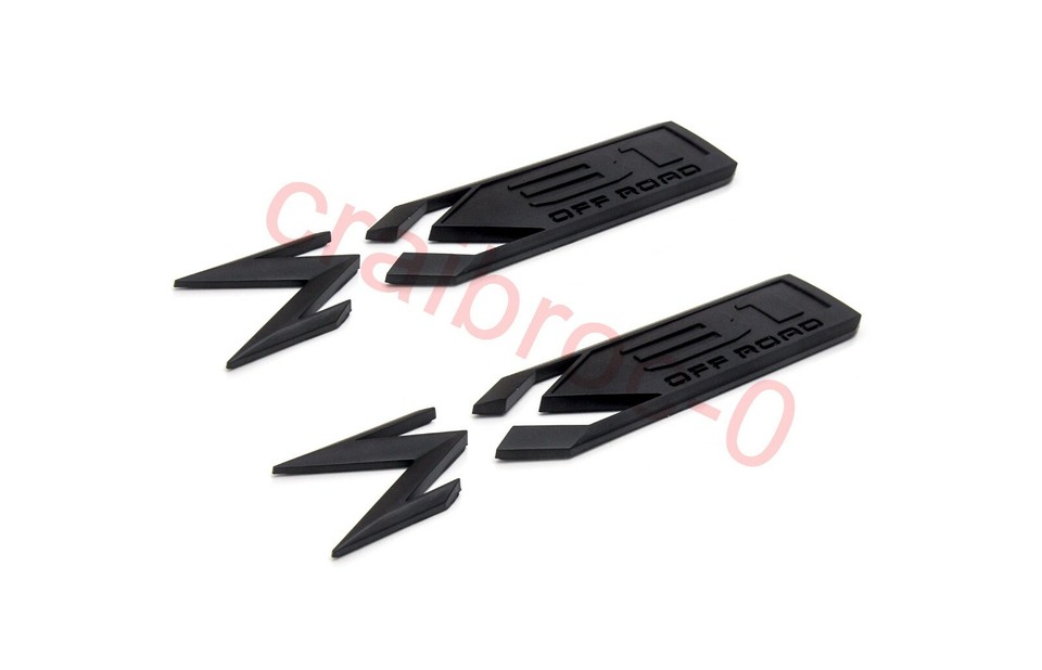 2PCs 2019-2025 GMC Sierra X 31 X31 OFF ROAD Bed Emblem OEM GEN Matte ...
