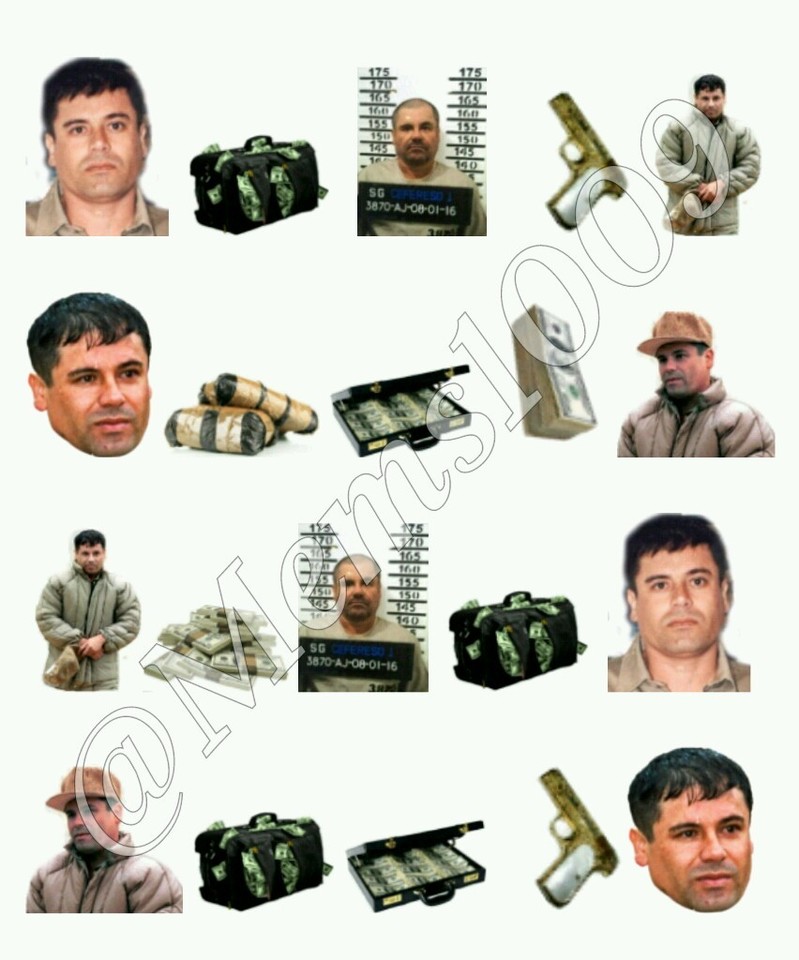 EL Chapo Nail decals (water decals) ElChapo nail art | eBay