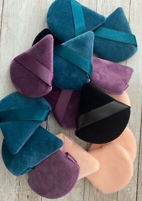 Powder Puff Triangle Makeup Puff Cushiony Sponge 5 Pcs. (2.7 inches) US ...
