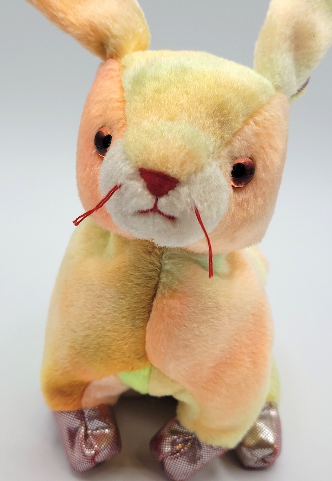 Easter Bunny Rabbit Plush Stuffed Toy TY 2000 Beanie 5" Tall ...