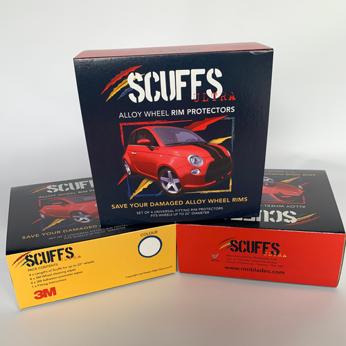 BLACK SCUFFS ULTRA by Rimblades Car Alloy Wheel Rim Protectors Tyre ...