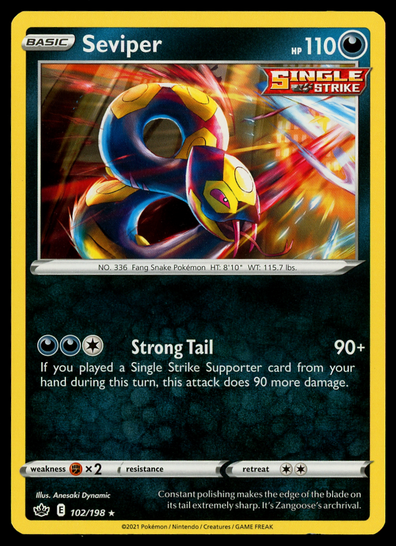 Seviper Pokemon Card