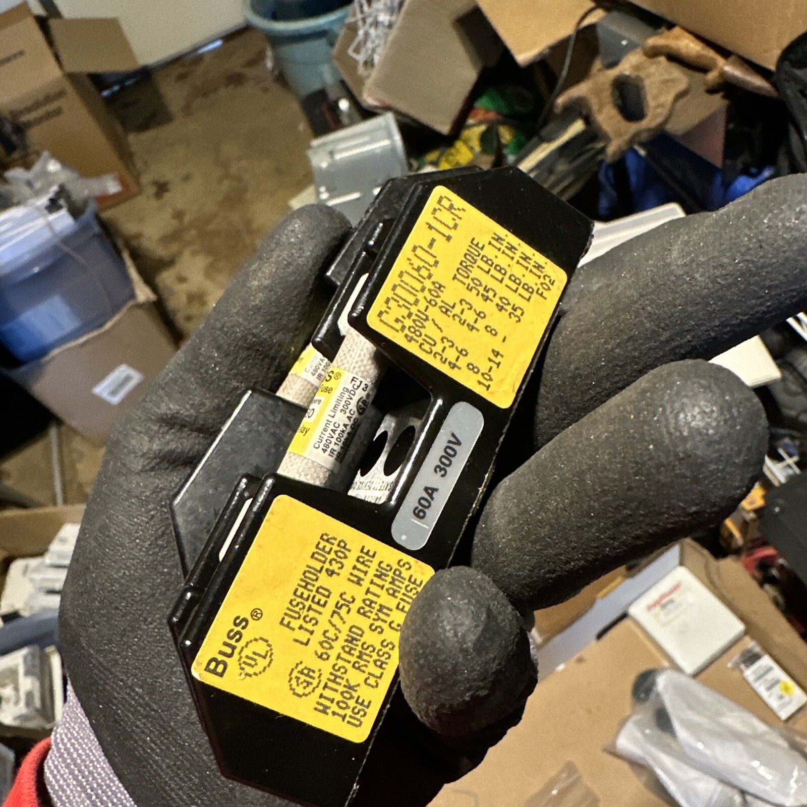 Cooper Bussmann G30060-1CR Phenolic Single-Pole 480V 35 to 60A W/ SC-60 ...