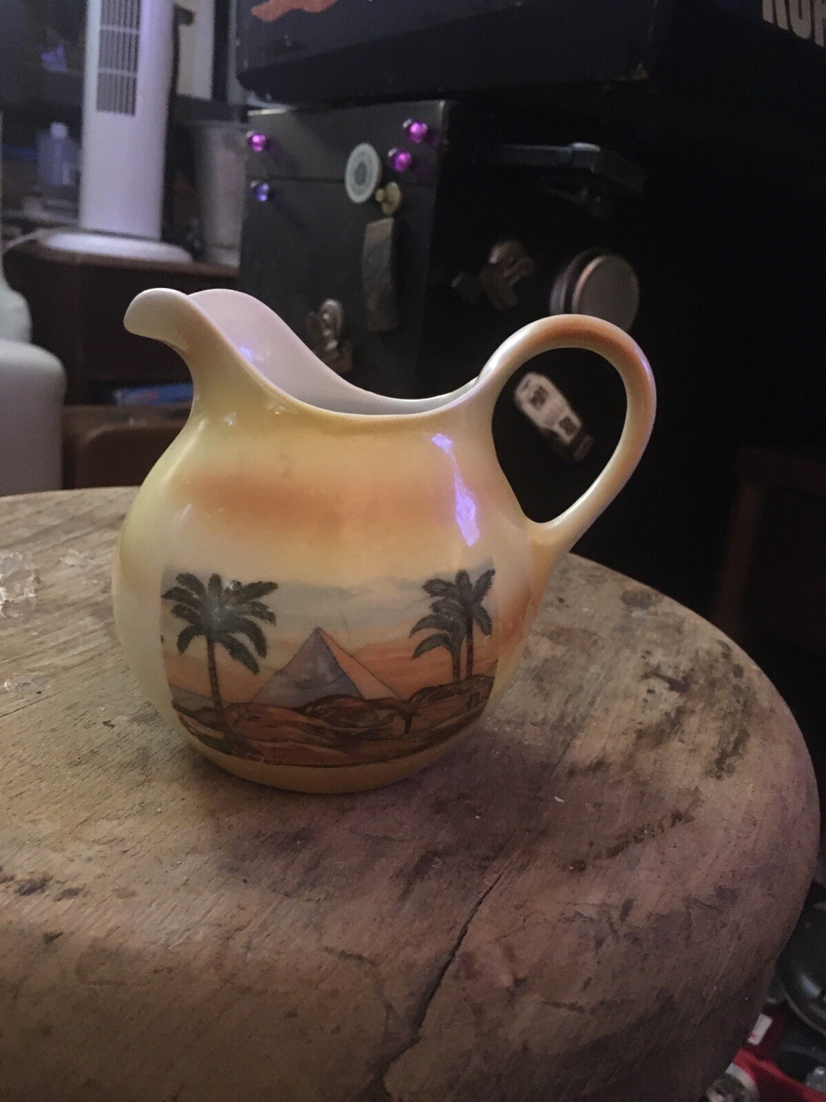 Vintage Eleanor Bavaria Egyptian Revival Porcelain Creamer Pyramid Of ...