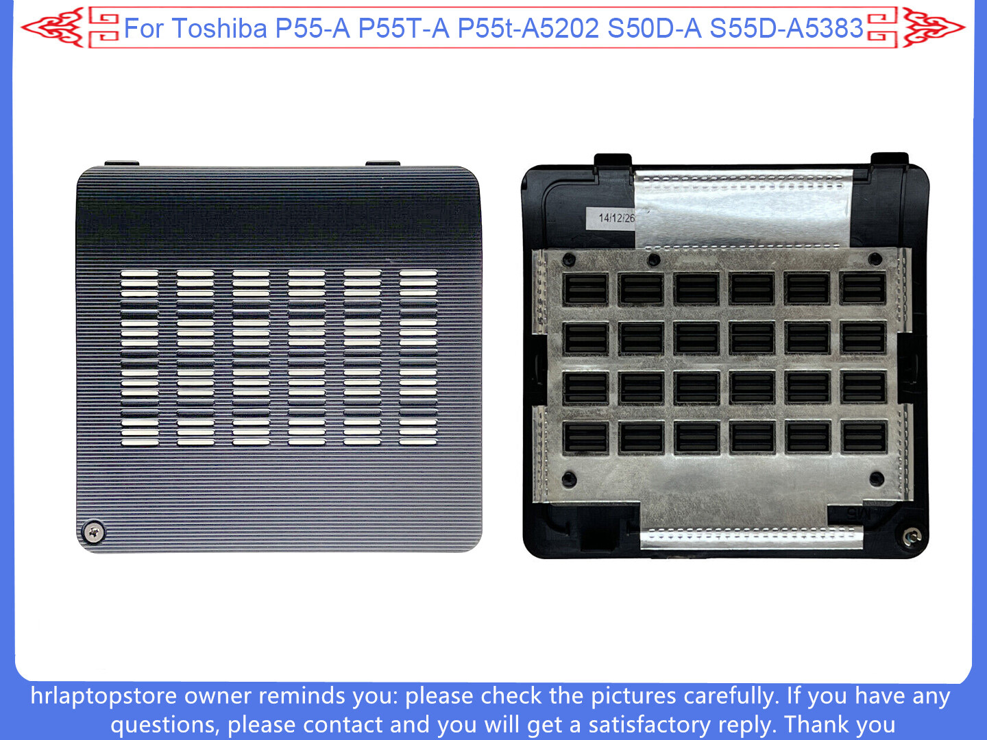 NEW For Toshiba P55-A P55T-A P55t-A5202 S50D-A S55D-A5383 Base Cover ...