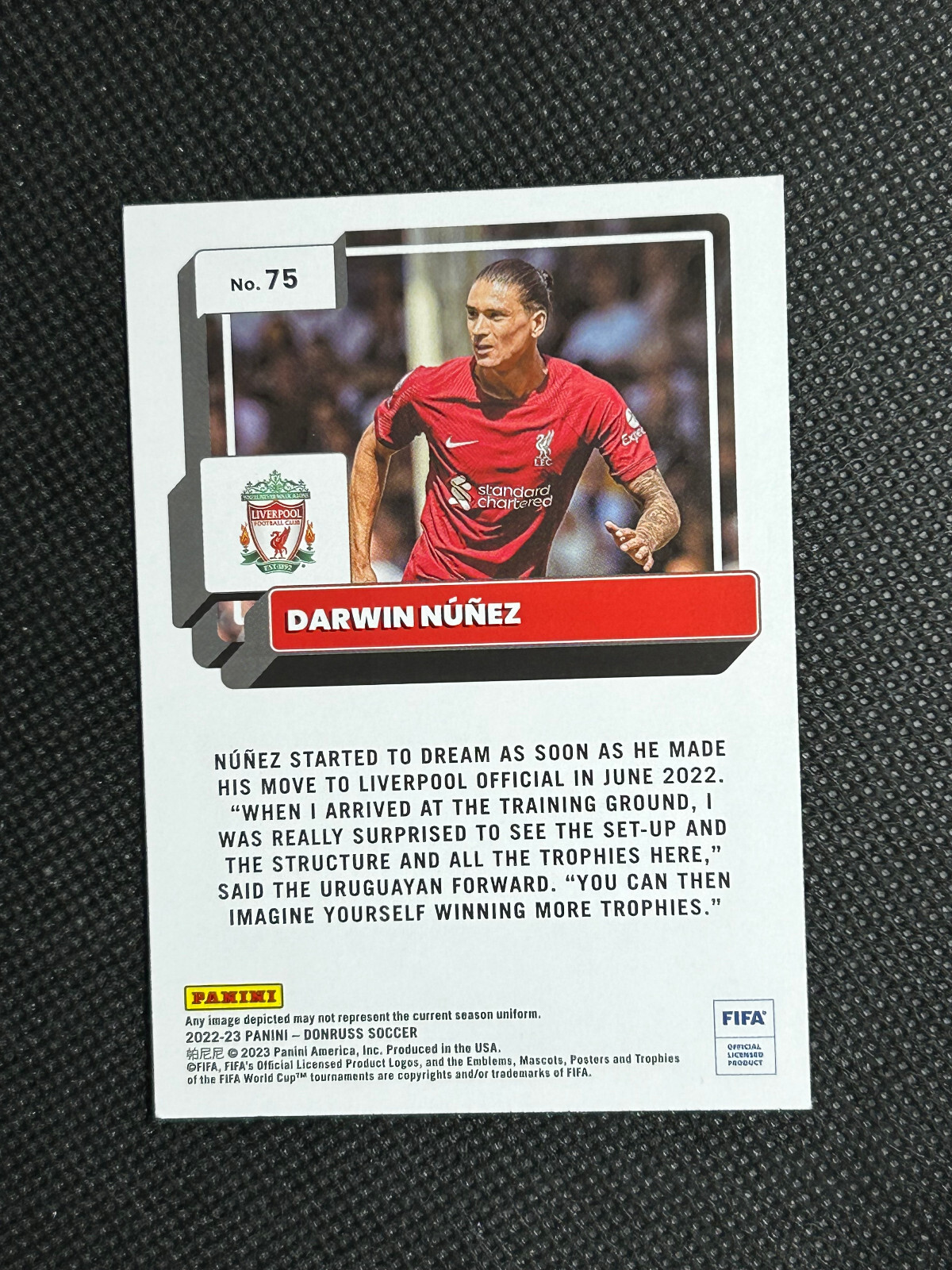 DARWIN NUNEZ 2022-23 Panini Donruss Soccer Silver Foil Card | eBay