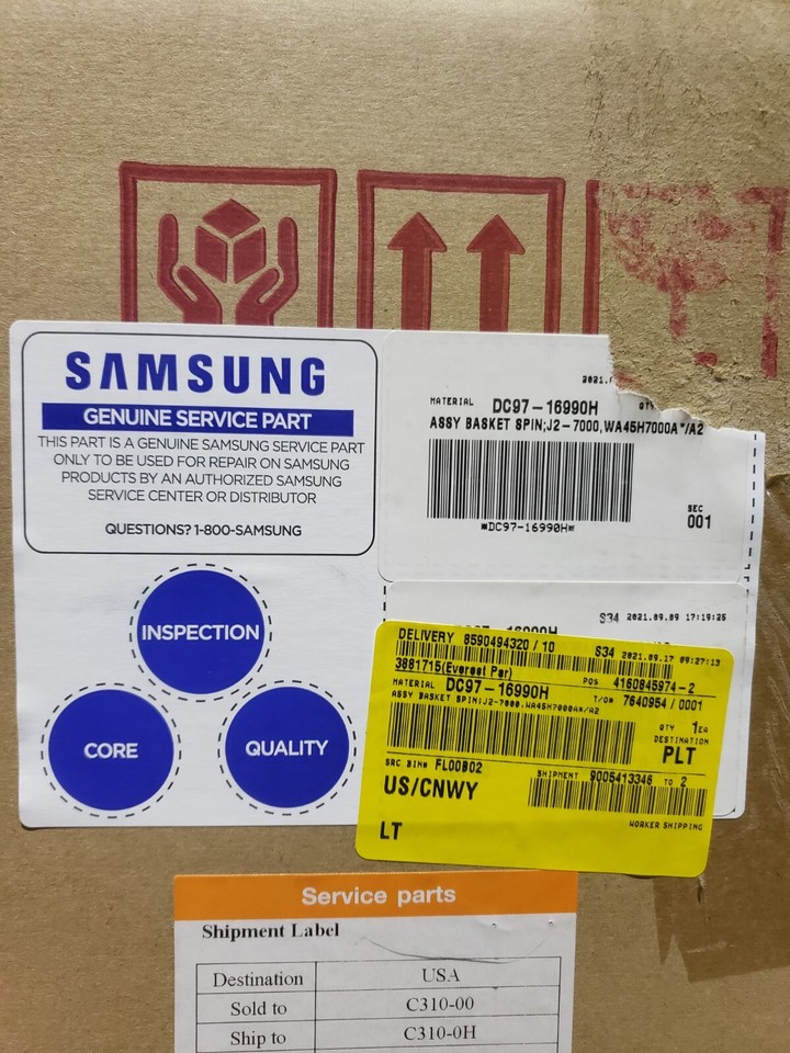 Samsung DC97-16990H Washer Spin Basket Assembly OEM (ES) | eBay