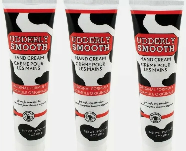 3 UDDERLY SMOOTH Lightly Scented Hand Cream 4 oz Moisturizer Lotion NEW ...