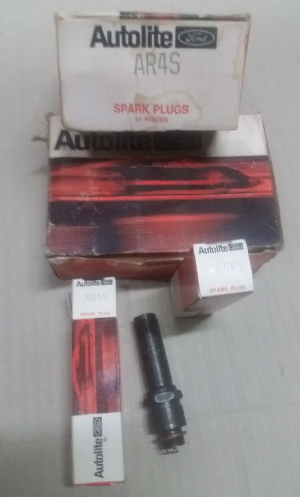 Set of 4 Military Autolite AR4S Spark Plugs Same as 2242 / 2245 for ...