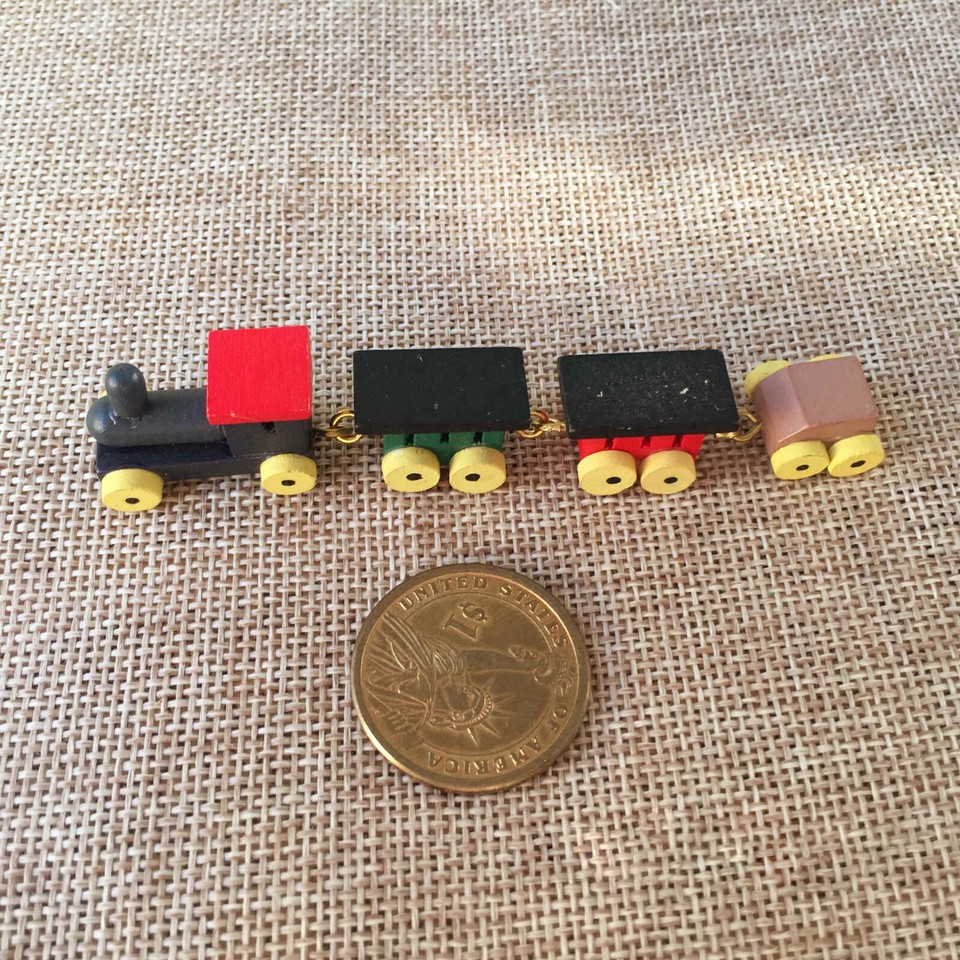 Dollhouse Playroom Toy Cute Little Train Miniature Model Accessories | eBay