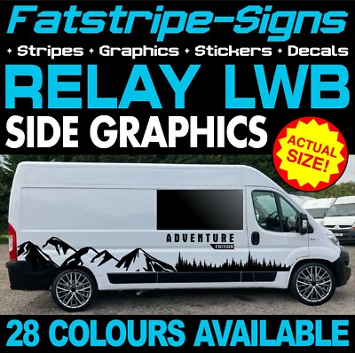 fits Citroen Relay Graphics Stickers Decals Camper Van Motohome LWB L3 ...