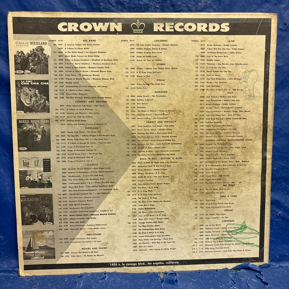 JOE HOUSTON - SURF ROCKIN' - RECORD LP COVER ONLY / NO DISC / COVER ART ...