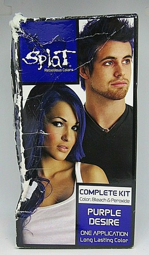 Splat Rebellious Colors Semi-Permanent Hair Dye, Purple Desire, Long ...