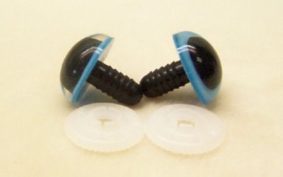 Sassy Bears 18mm BLUE Safety Eyes for bears, dolls, puppets and crafts ...