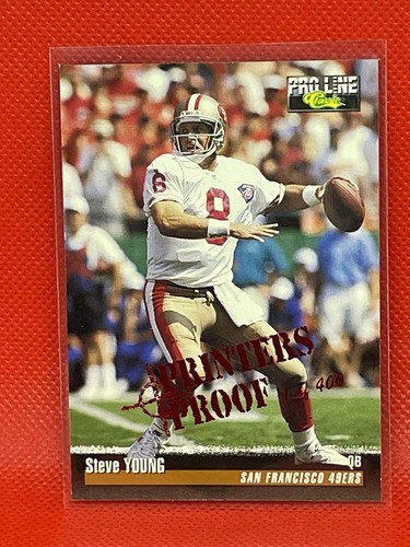1995 Classic Pro Line Printers Proof /400 Steve Young #197 HOF | eBay