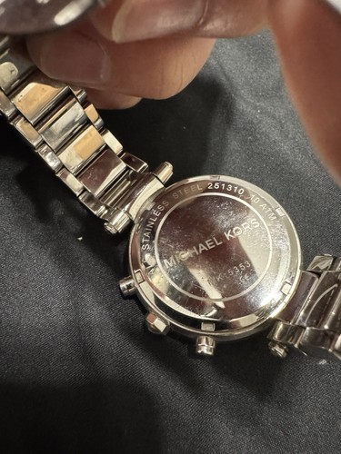 Michael Kors MK5353 Parker Silver Chronograph Stainless Steel 39mm ...